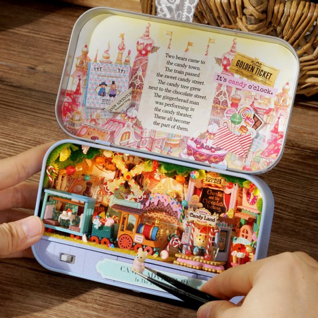 DIY Miniature Box Theatre Dollhouse Kit