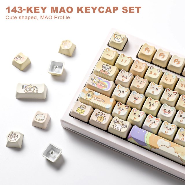 Cute MAO Profile Keycap Set