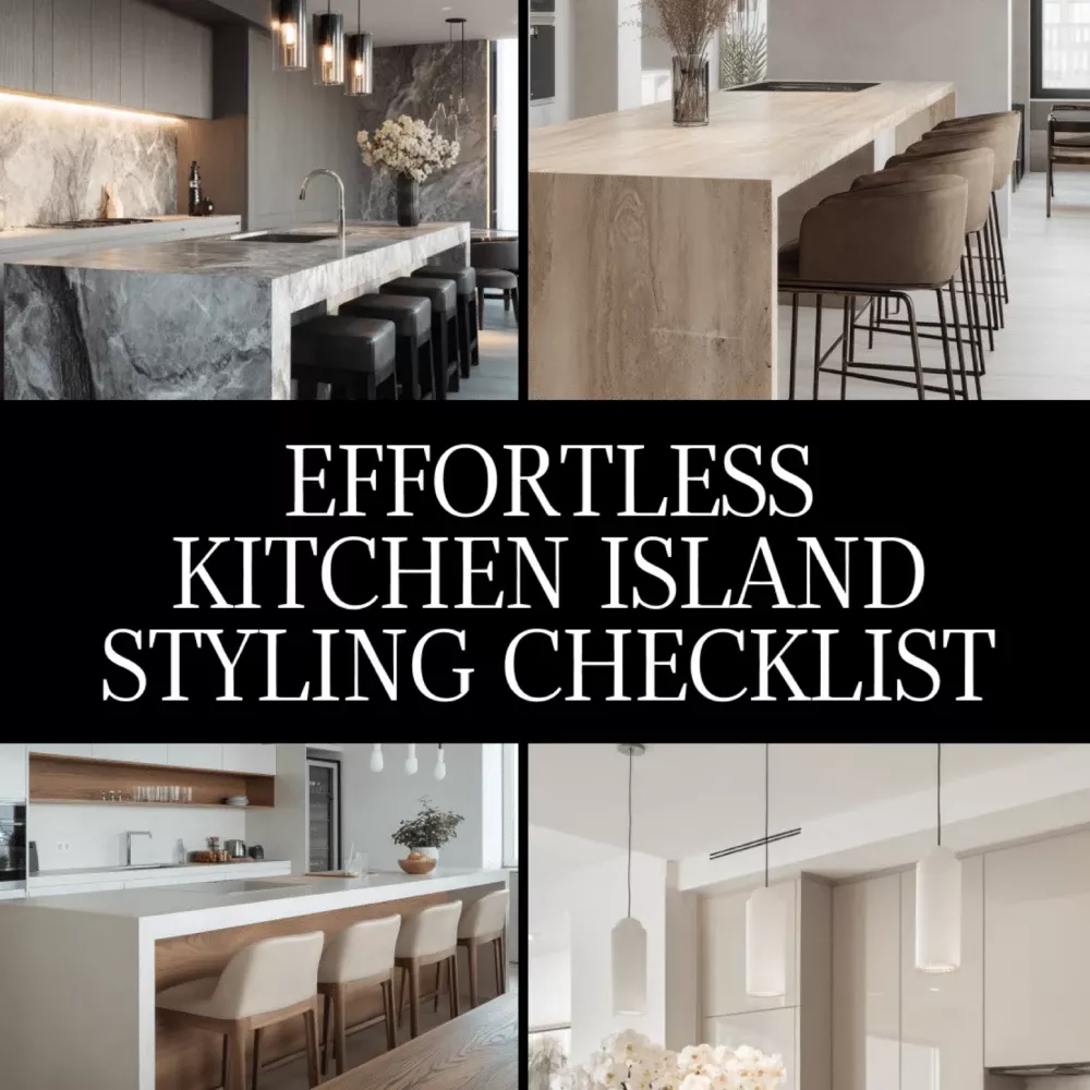 Effortless Kitchen Island Styling Checklist | Neutral Modern Decor ...