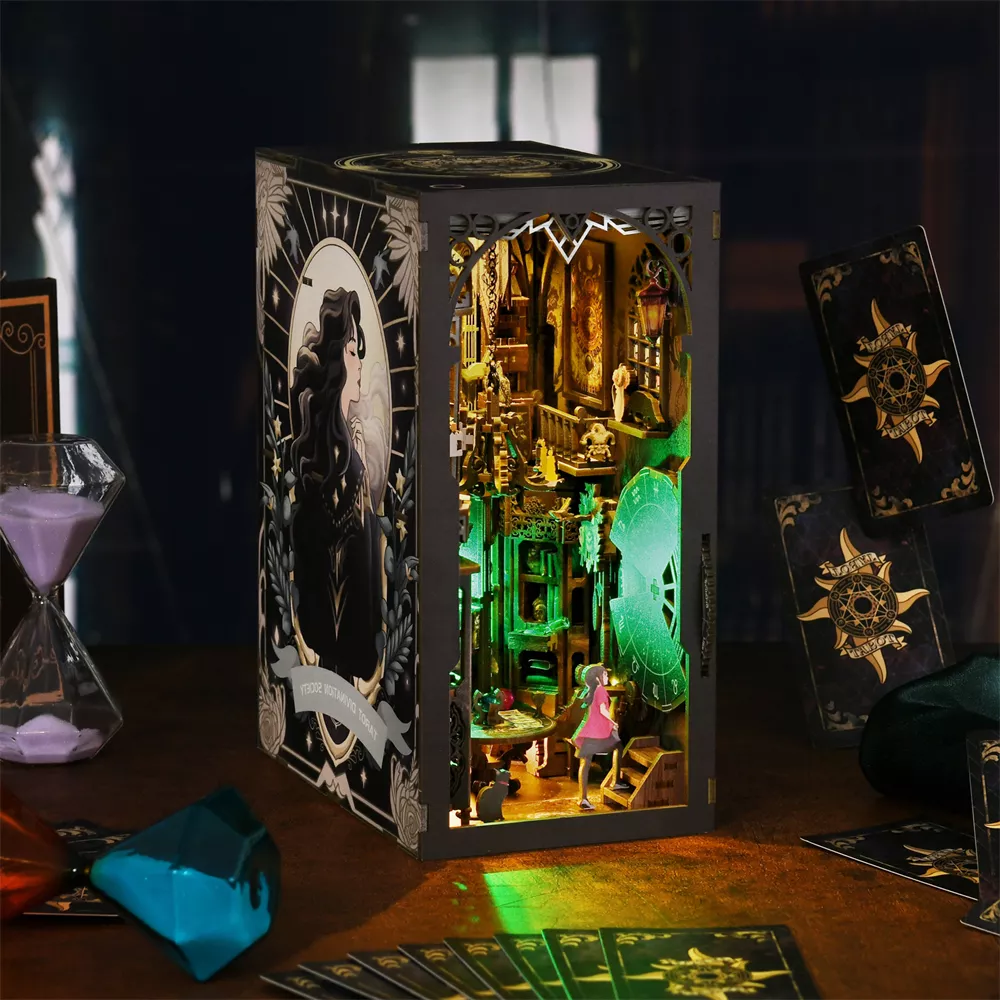 Magical Girl DIY Dollhouse Book Nook Kit – Enchanting 3D Model