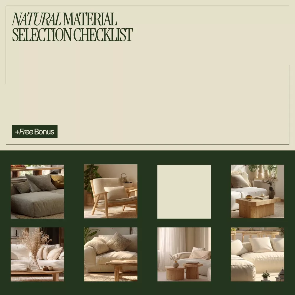 Natural Material Selection Checklist | Eco-Friendly Home Design ...